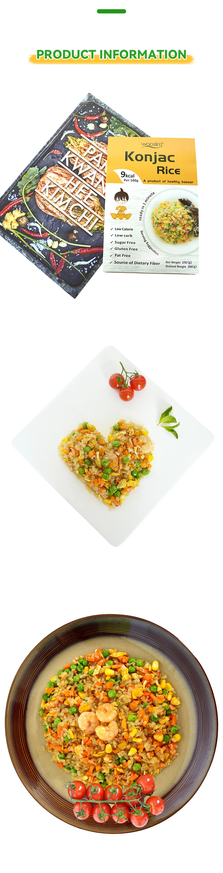 China Instant Rice Factory Oem Keto Food Shirataki Rice Low Carbs ...