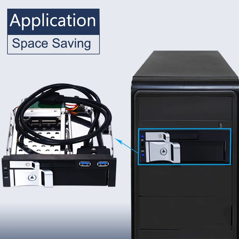 Unestech Double Bay Internal HDD Drive 2.5in/3.5in Desktop PC USB 3.0 ...