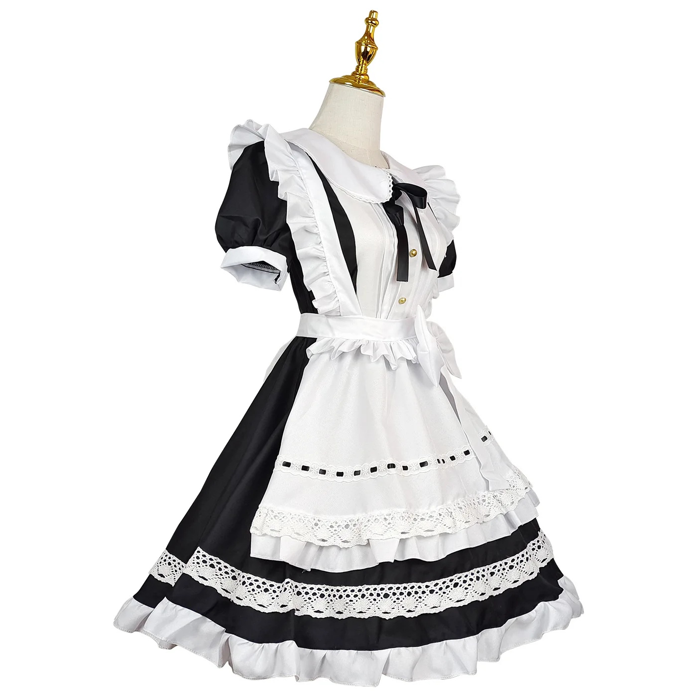Traditional Maid Dress Long Sleeve Pseudo-mother British Butler Cosplay ...