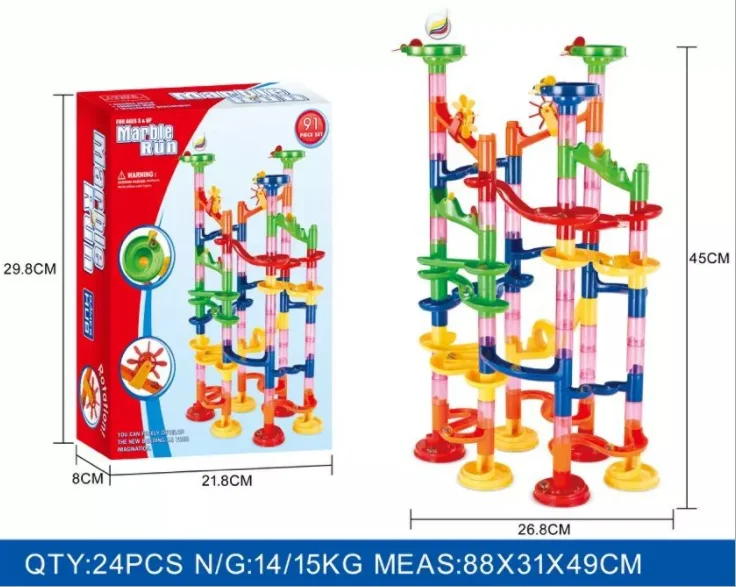 Amazon Best Seller Marble Run 3d Pipeline Toy Diy Puzzle Assembly Maze ...