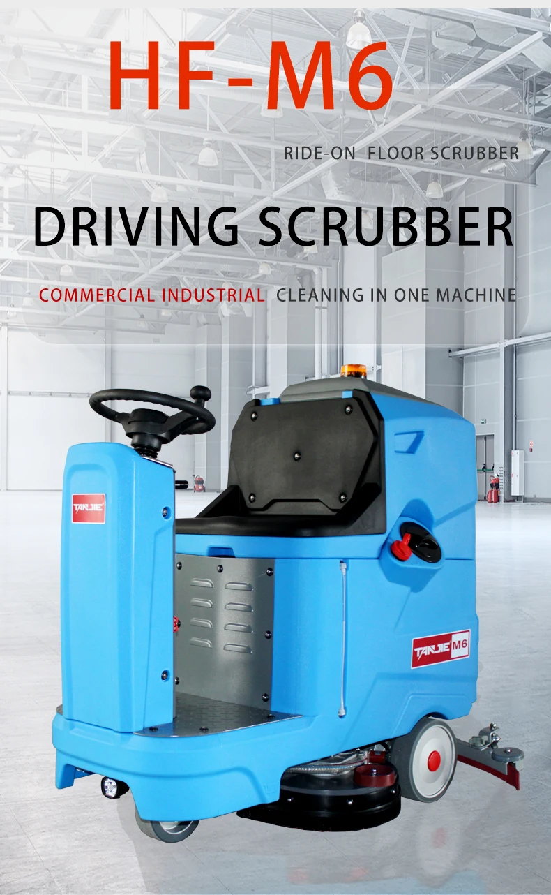 Industrial Floor Scrubber Cleaning Machine Automatic Floor Cleaning ...