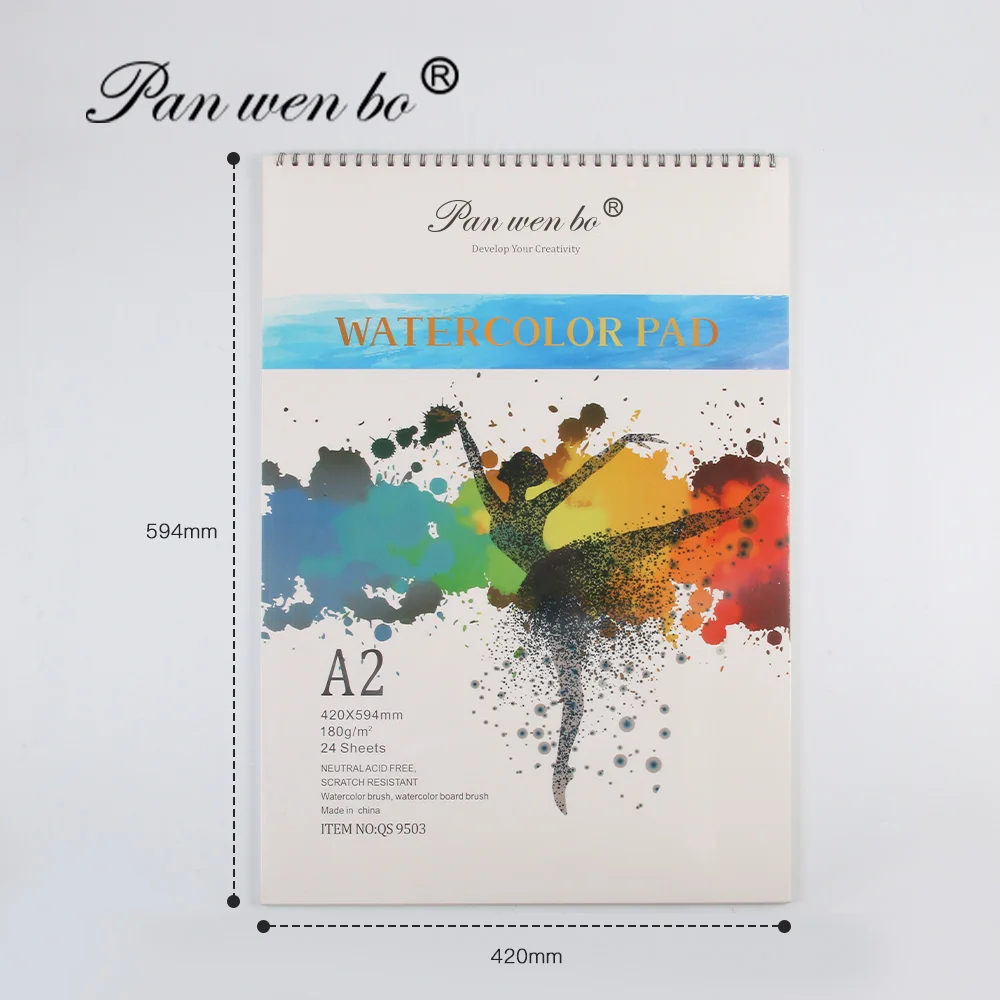 Watercolor Drawing Paper 24sheets 180g Watercolor Paper Pad A2 A3 A4 ...