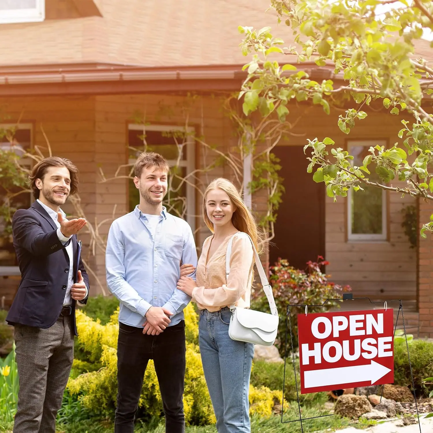 Custom Yard Sign a Frame Metal Stand Open House Sign Stand Foldable ...