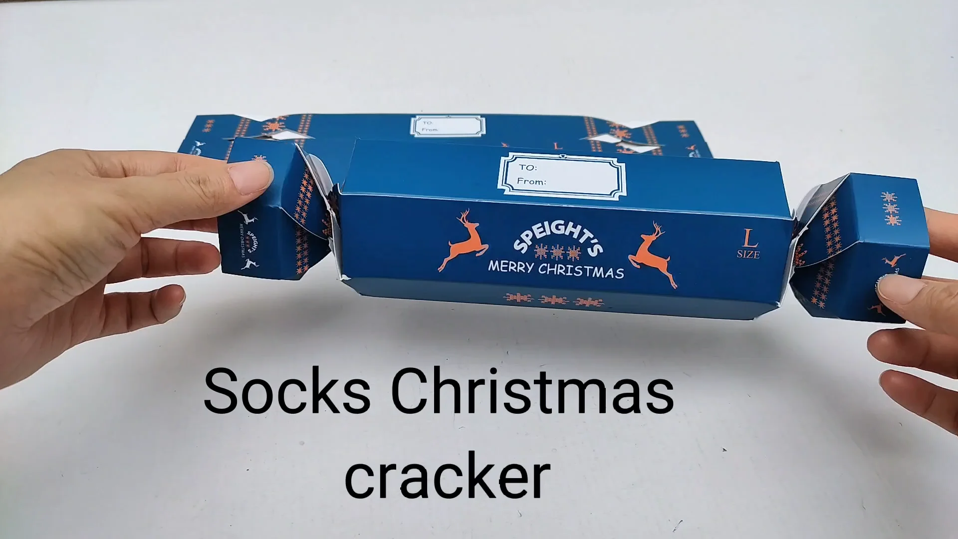 Custom Reusable Christmas Cracker For Socks Packaging - Buy Reusable ...