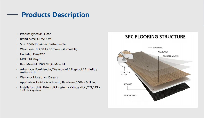 Modern SPC Flooring PVC Vinyl Plank Carpet Heat Insulation Firebrick ...