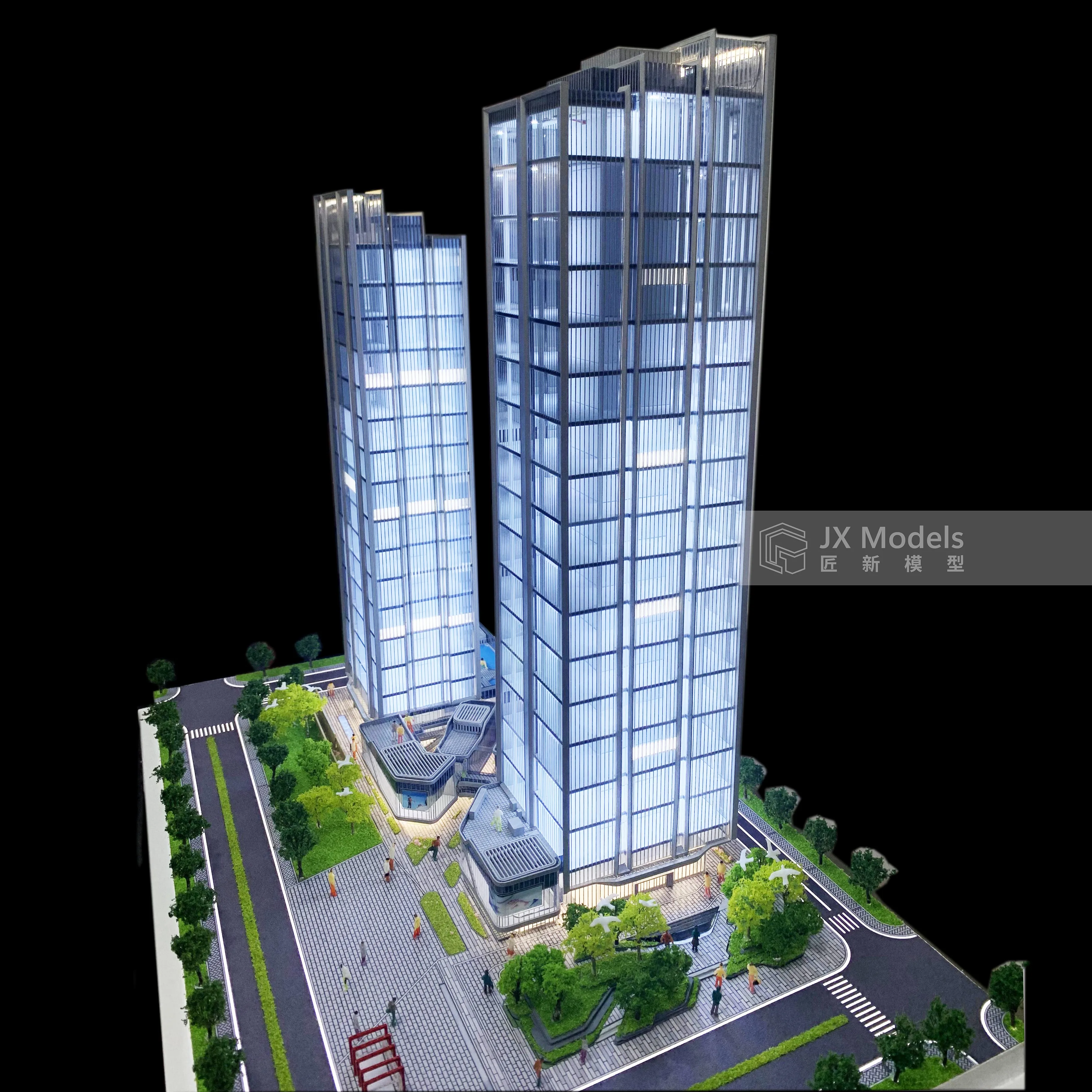 Customized Office Building Model Skyscraper Building Model Business ...