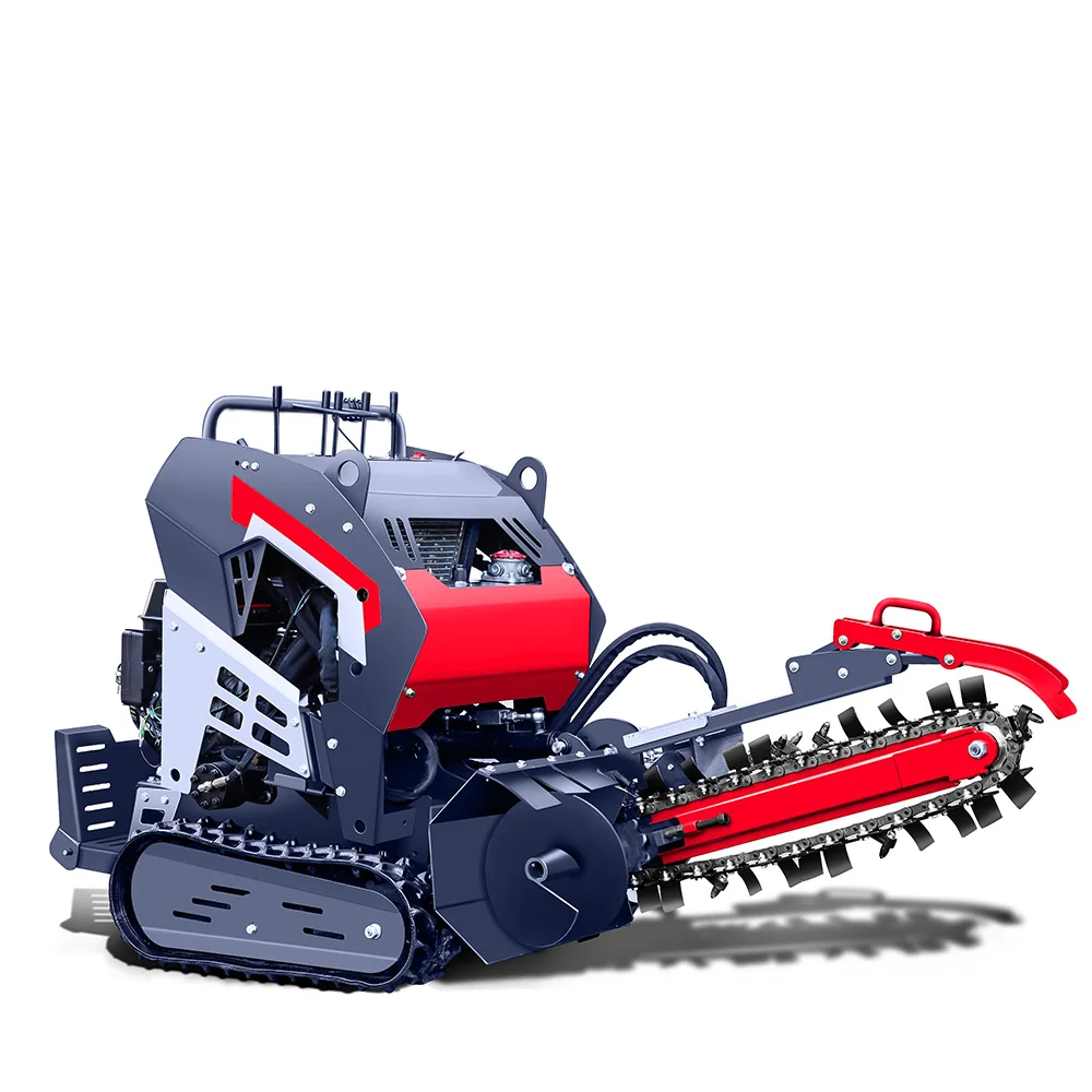 20HP Hydraulic Engine Track Trencher Self Propelled Crawler Ditch ...