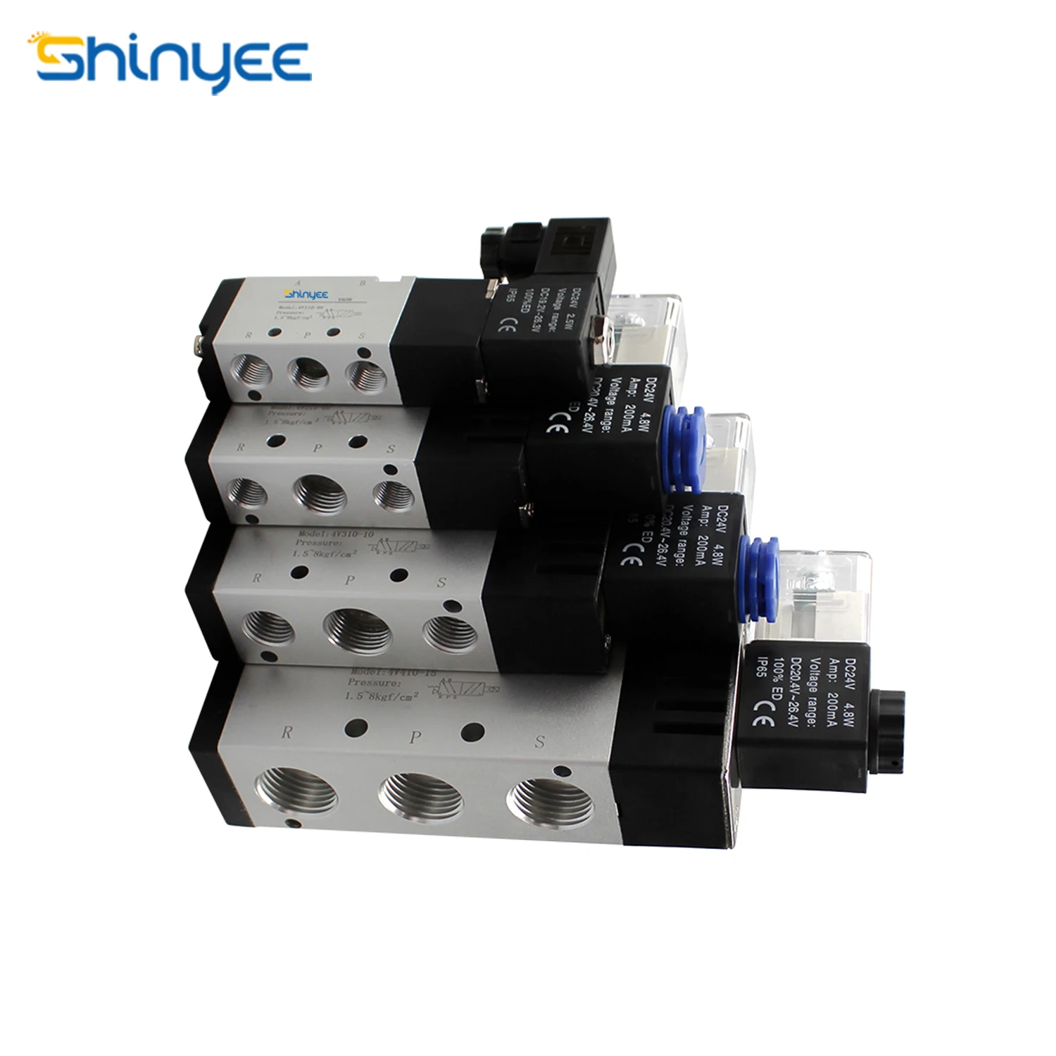 Shinyee Pneumatic Pneumatic Valve Solenoid Valve 4m210-08,4m220-08,4m310-10,4m320-10,4m410-15 ...