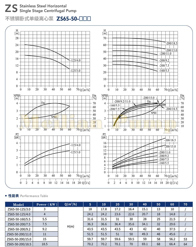CNP Nanfang Pump ZS65 Series - Efficient Water Solutions