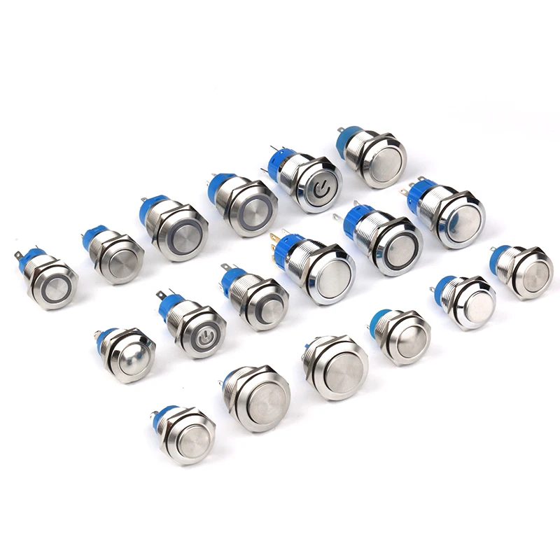 16mm19mm22mm25mm High Current 15amp 20amp Led Light Waterproof Push Button Switch Instantaneous ...