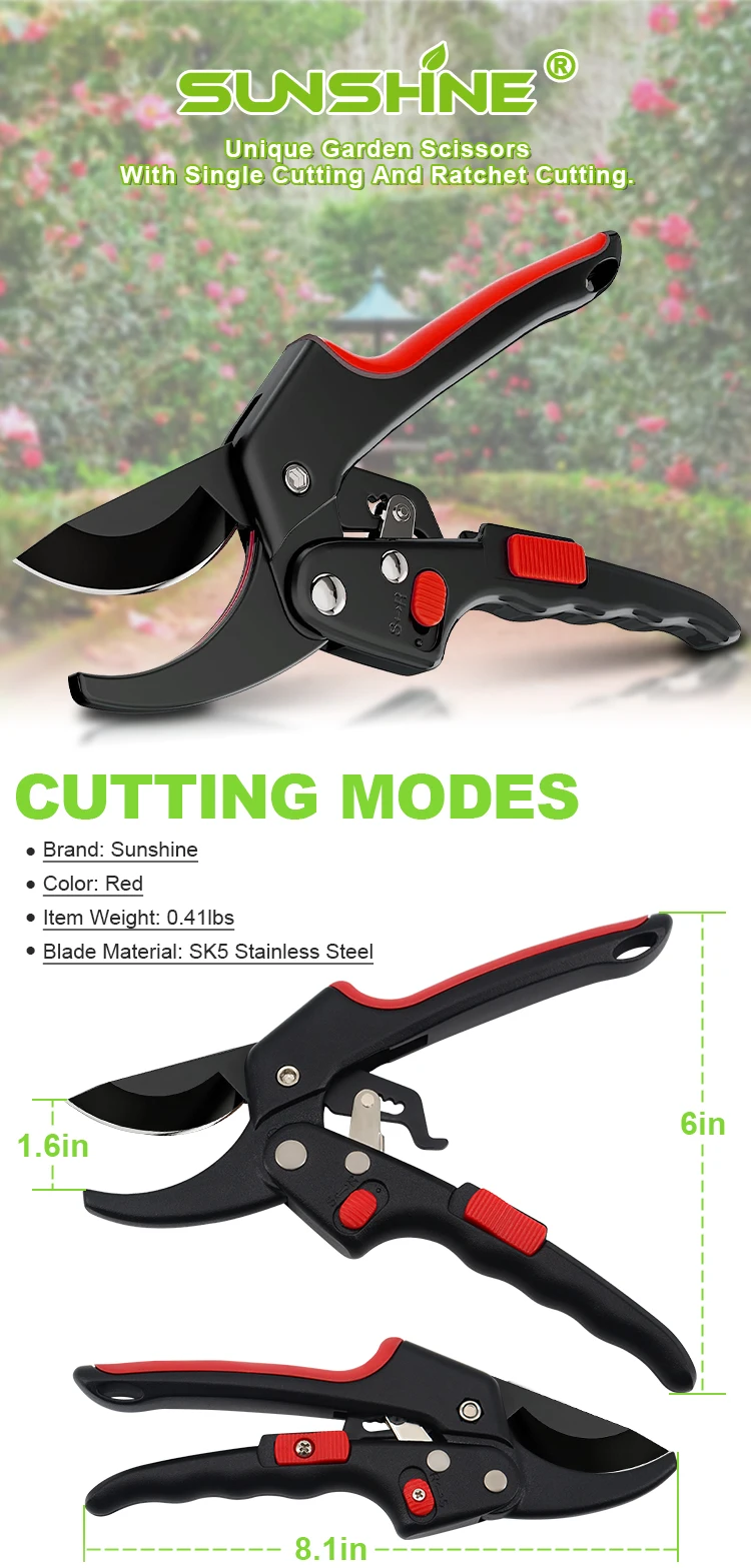 SUNSHINE Garden Ratchet Heavy-Duty Tree Trimmers & Pruners