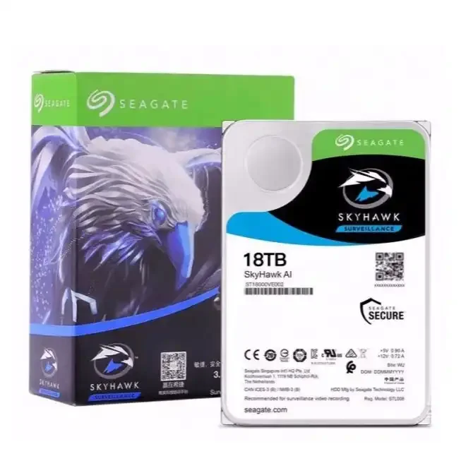 Seagate Skyhawk Ai 18tb Sata St18000ve0008 Surveillance Hdd Hard Drive ...