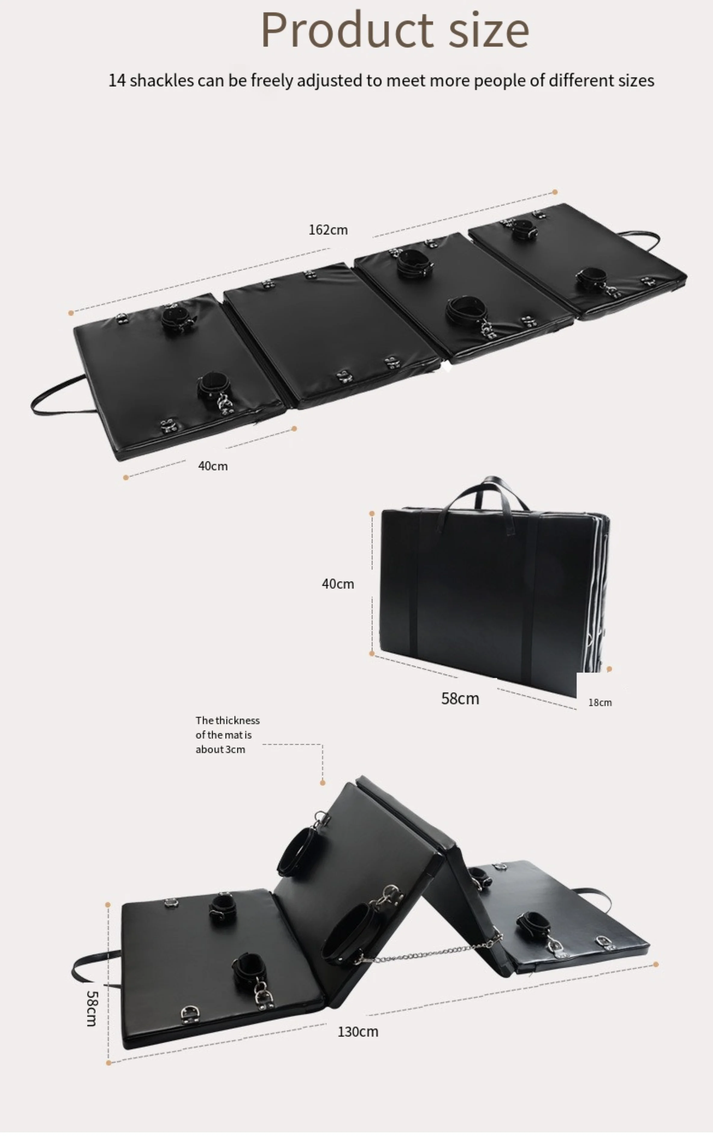 Poros BDSM Bondage Equipment - Portable & Versatile Restraints