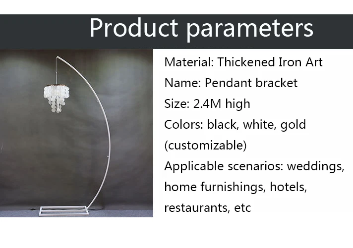Luxury Wedding Props Metal Floor Lamp Stand Frame Stand Hanging ...