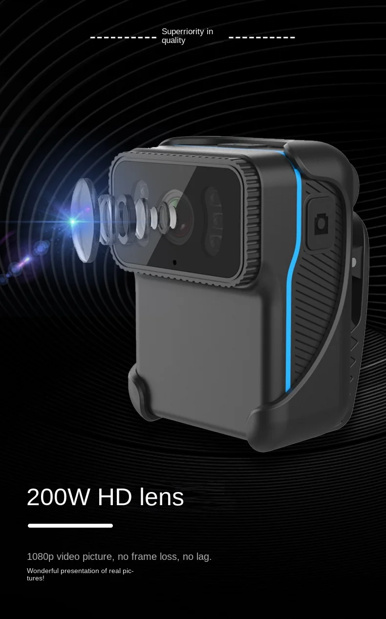 Waterproof 1080p Wifi Camera Mp4 Format Dv Action Cam Law Enforcement ...