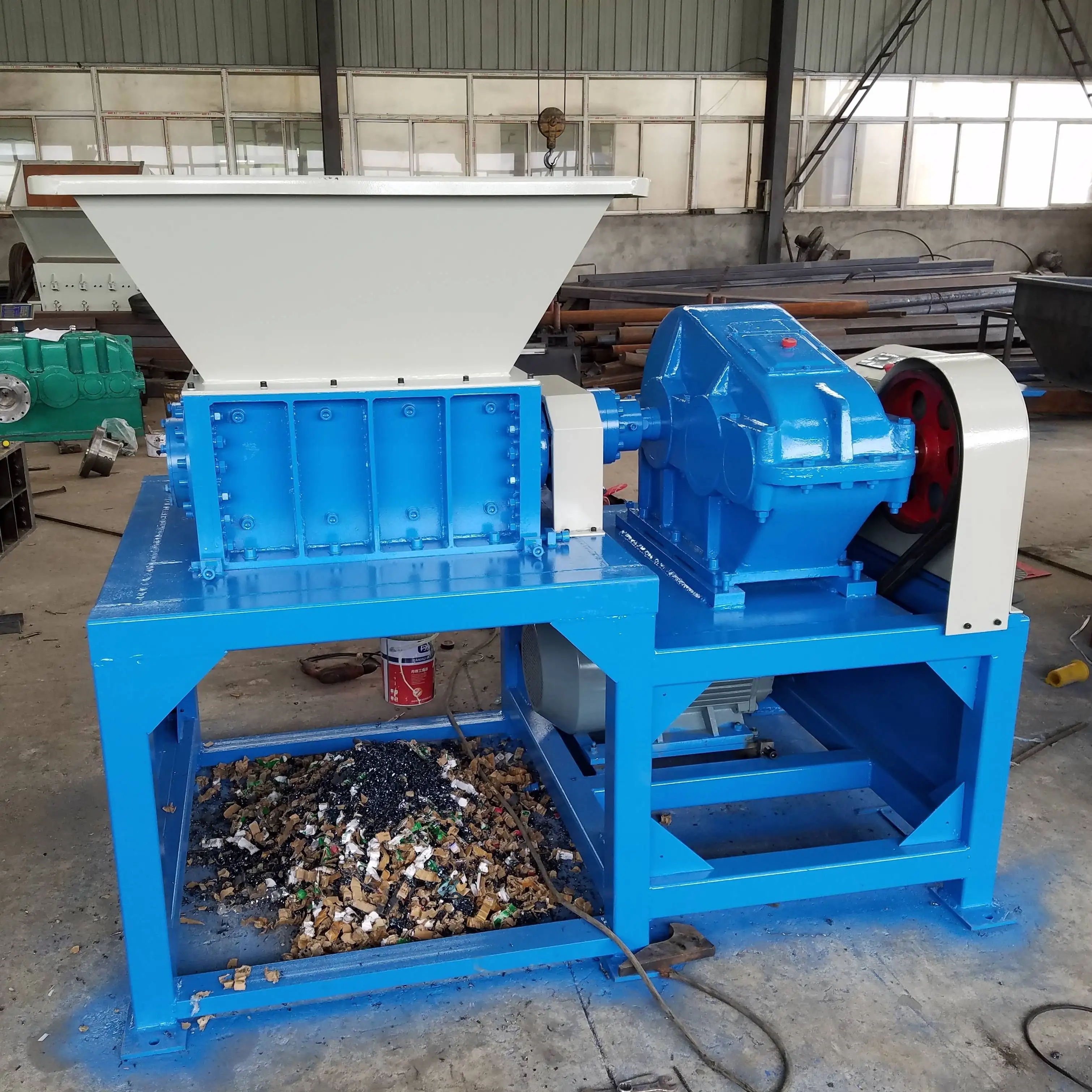 Mini Double Shaft Plastic Shredder Machine For Recycling - Oem