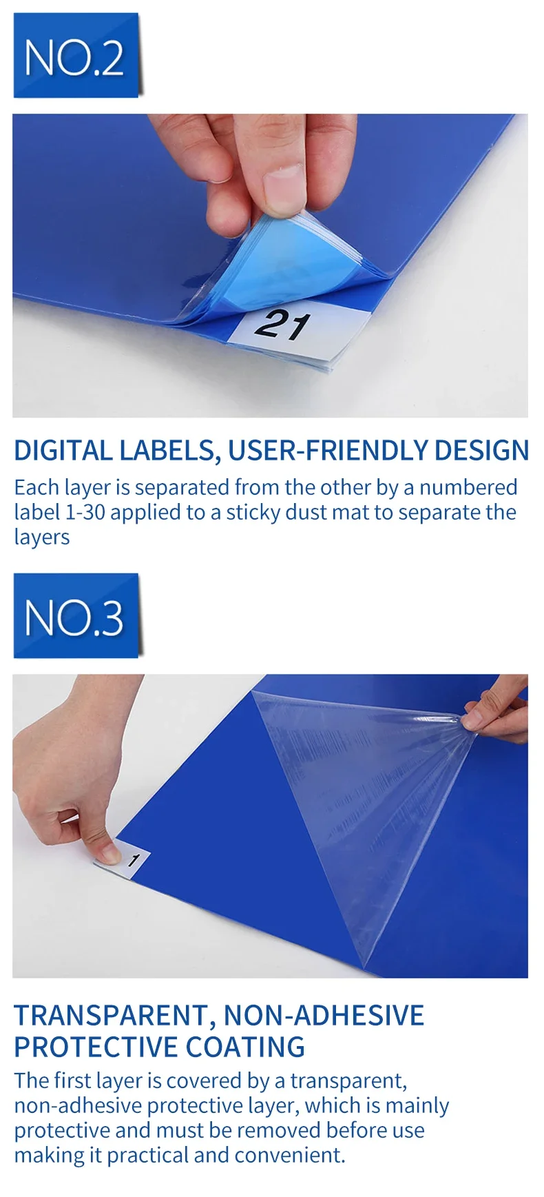 Ldpe Antistatic Sticky Mat Disposable Sticky Mat Antibacterial Sticky ...