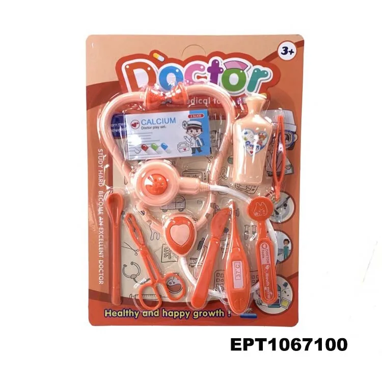 Ept Dollartoys Kids 9pcs Pretend Play Nurse Doctor Toy Medical Tools ...