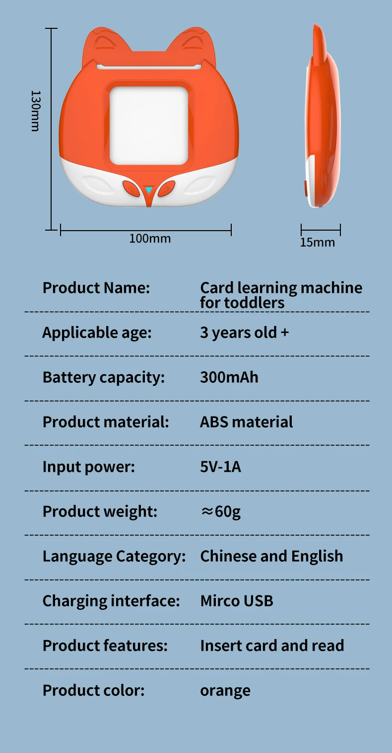 English Alphabet Flash Card Machine Custom Educational Talking Flash ...