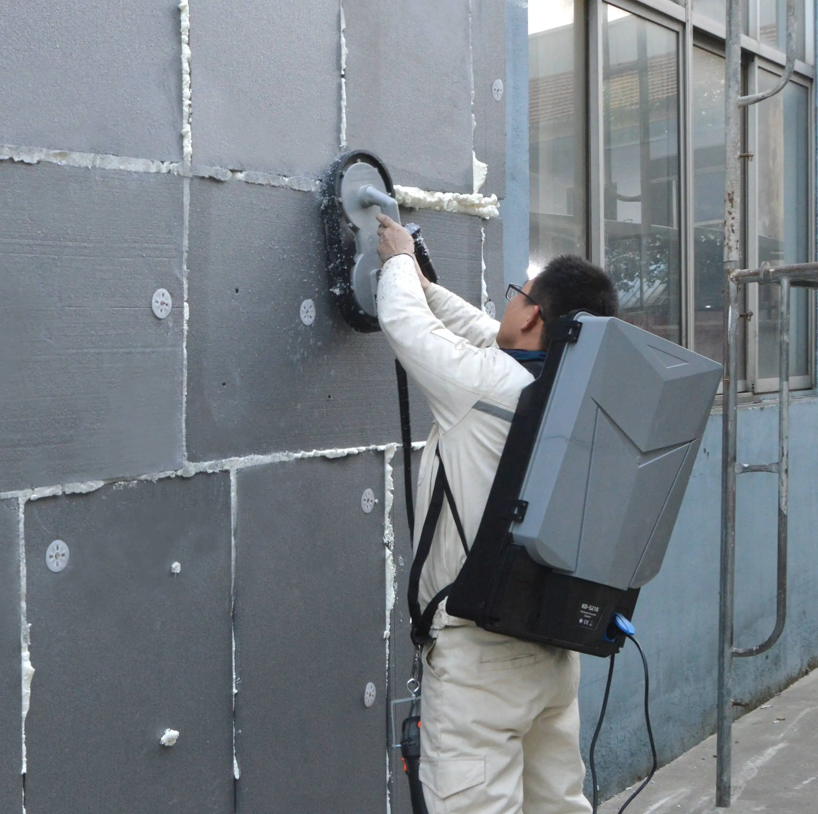 Professional MINOVA Brushless Hand Wall Grinder - Dual Disc Sander