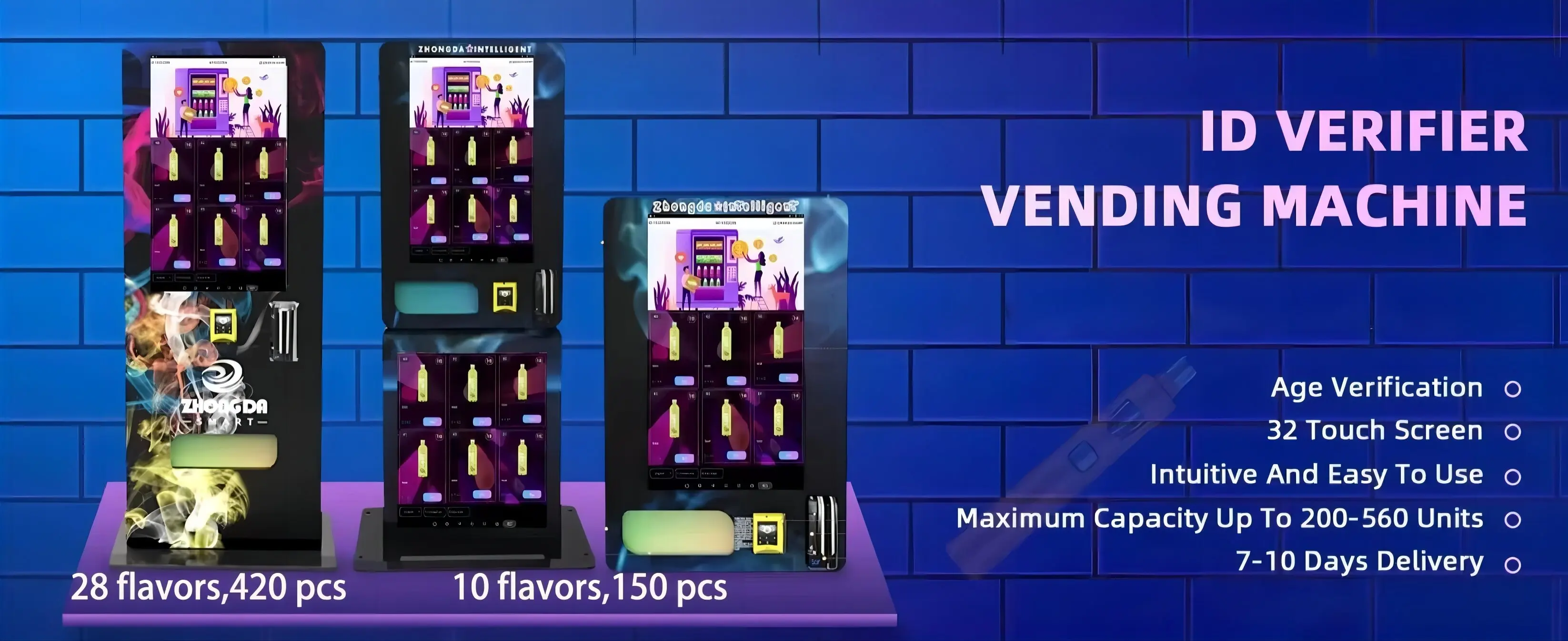 24-hour Tabaco Vending Machine With Age Verification And Cbd Cigarette ...