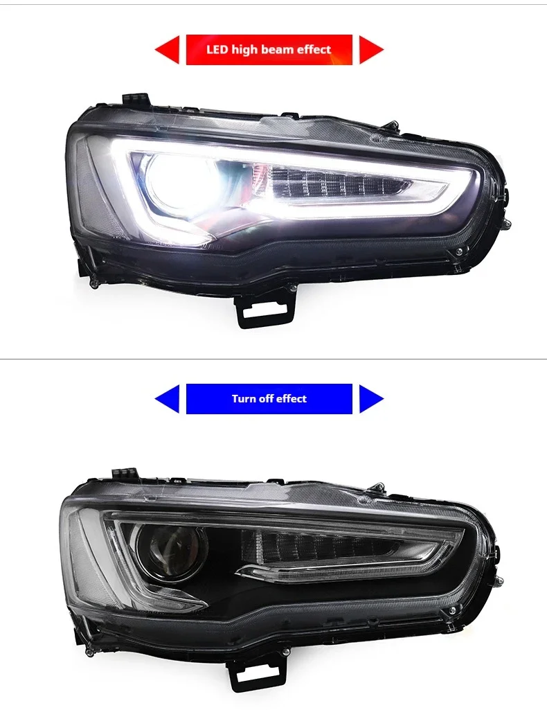 FT Car Lights for Mitsubishi Lancer Headlights 2009-2021