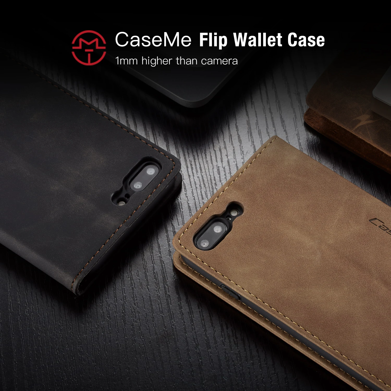 Caseme 013 Series Auto Absorbed Pu Leather Wallet Stand Case For Iphone ...