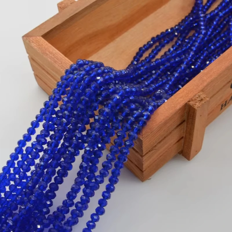 JC Crystal Glass Rondelle Beads DIY Accessories,2mm 3mm 4mm 6mm 8mm ...