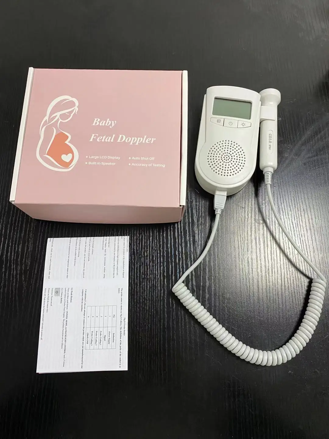 510k Baby Heartbeat Monitor Pregnancy Portable Fetal Doppler - Buy 510k ...