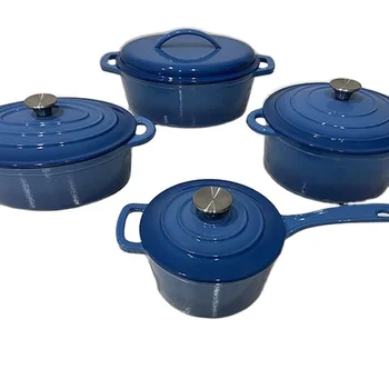Cookercool Heavy Duty Cast Iron Non Stick Colorful Enamel Cookware Sets ...