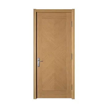 Interior Solid Core Wood Skeleton Oak Veneer Design Wooden Flush Doors ...