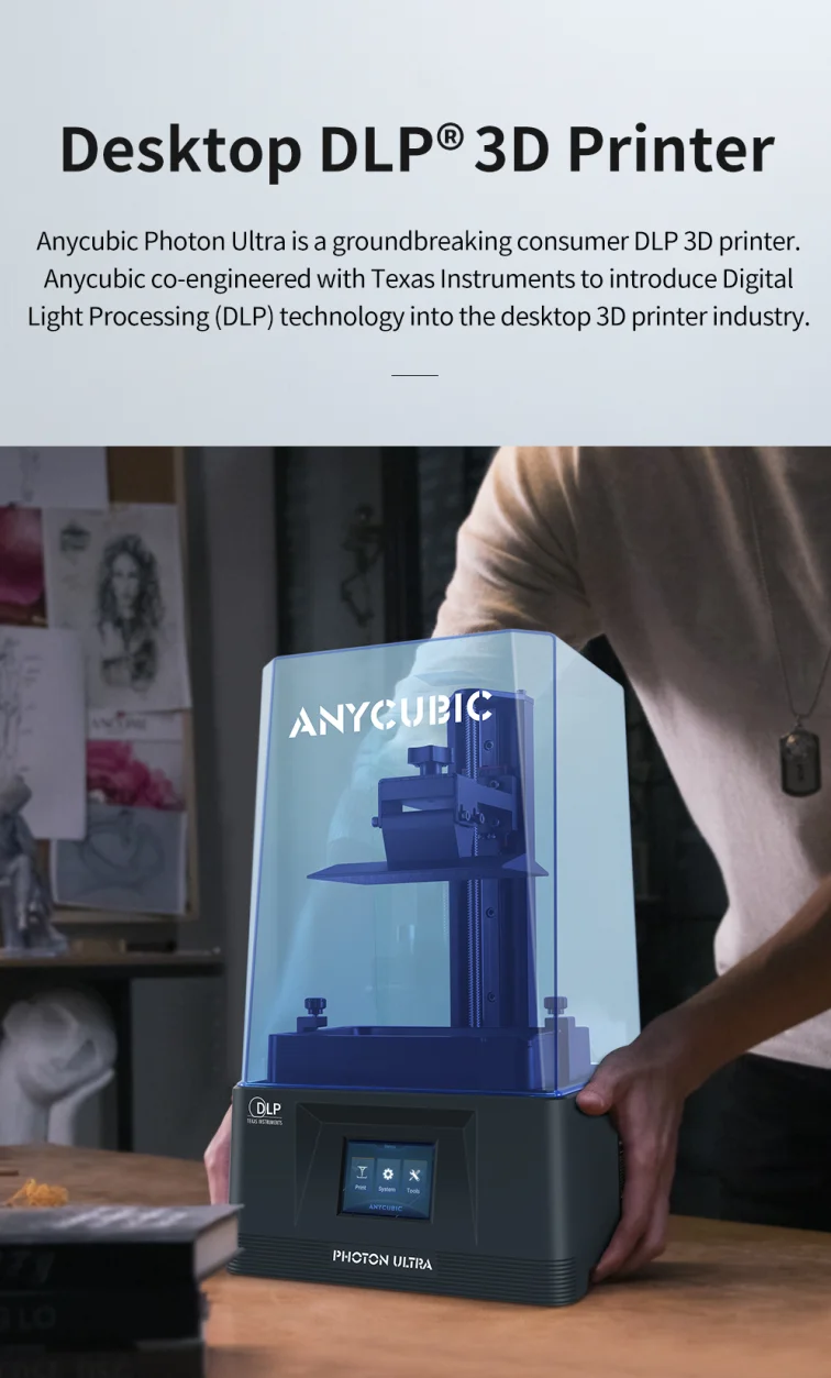Anycubic Photon Ultra DLP 3D Printer - Precision & Speed