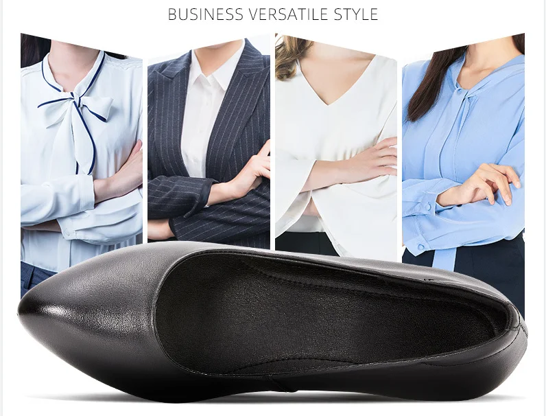 Professional Soft Leather Work Shoes Interview Formal Dress High Heels ...