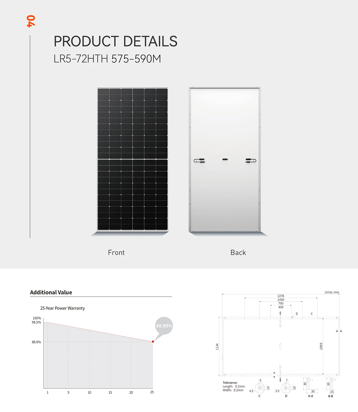 Longi Solar PV Module Hi-Mo6 Explorer - High Efficiency