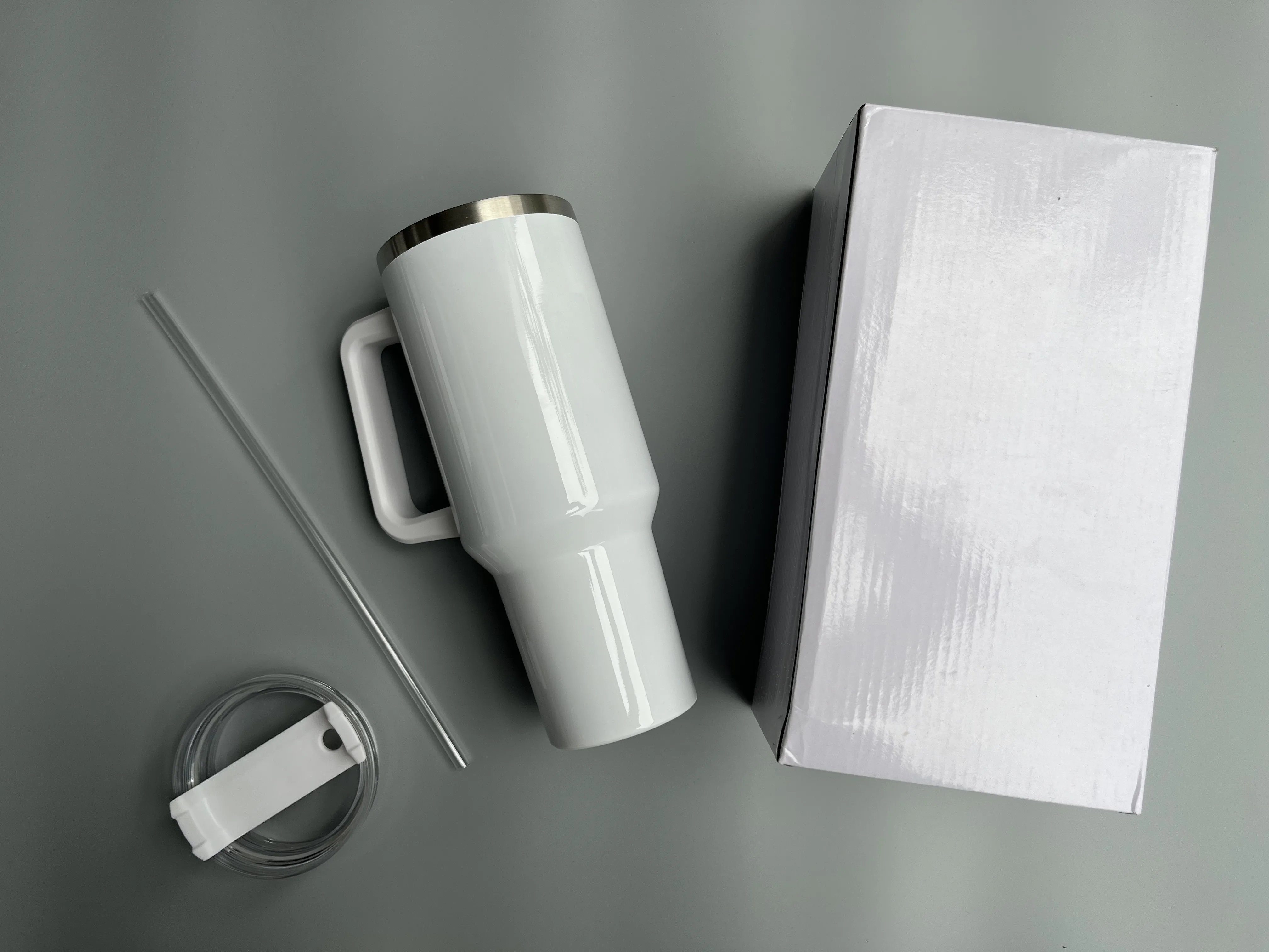 40oz Tumbler With Handle Double Wall Vacuum Insulated 40 Oz Tumblers Travel Mug Thermal Travel ...