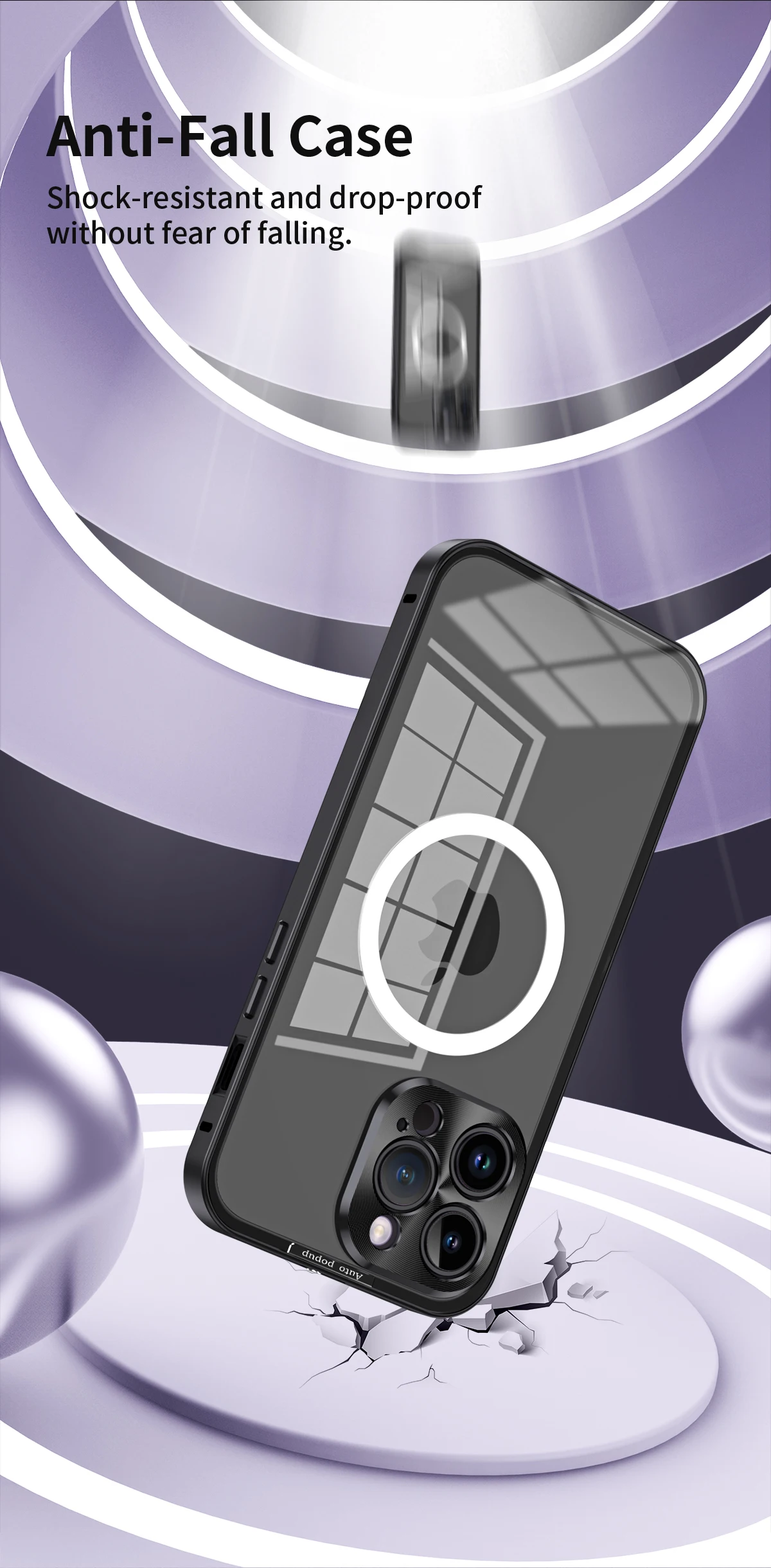 Transparent Magnetic Pc Back Panel Aluminum Alloy Metal Bumper Buckle ...