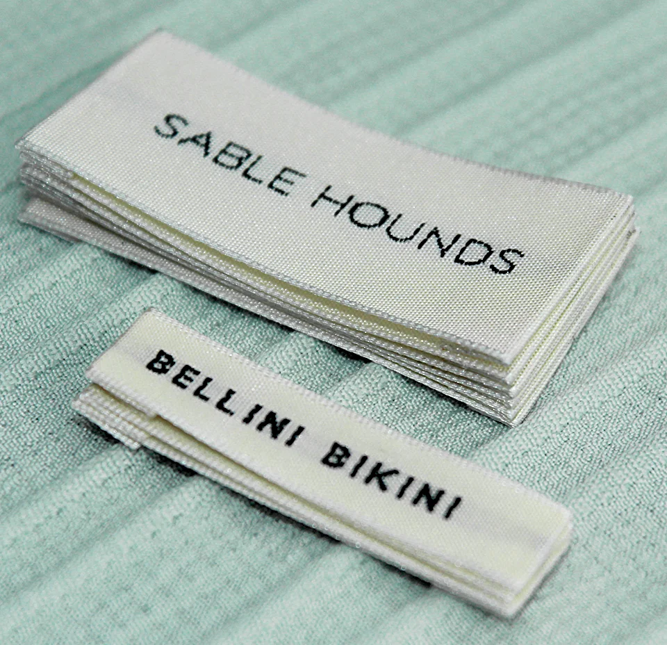 Custom Twill Woven Label With Your Own LOGO Clothing Fabric Tags ...