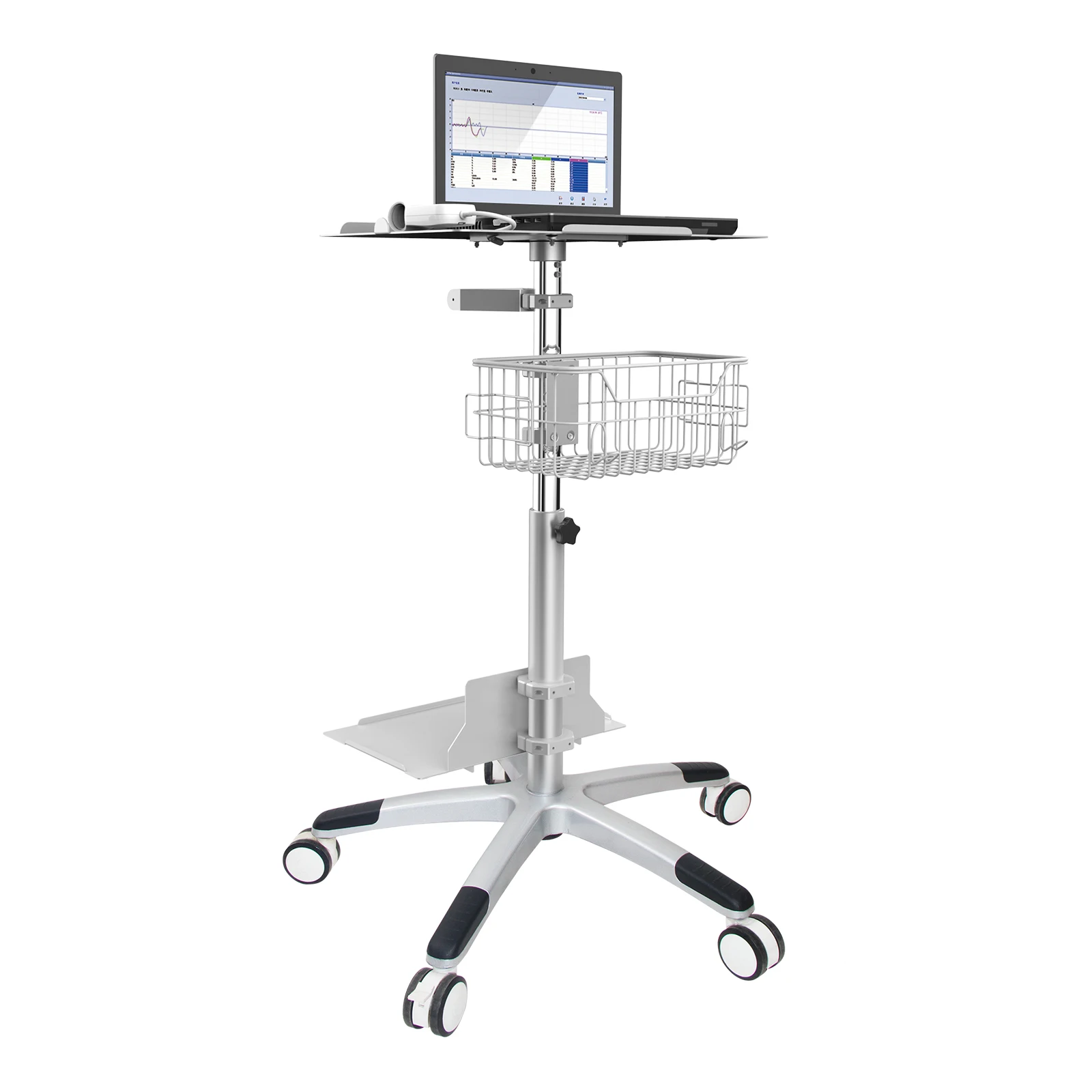 Contec Spirometer Bracket Stand Vertical Support Medical Trolley ...
