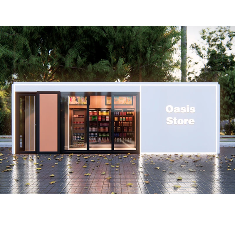 Customized Container Unmanned Supermarket Vending Machine For Foods And ...