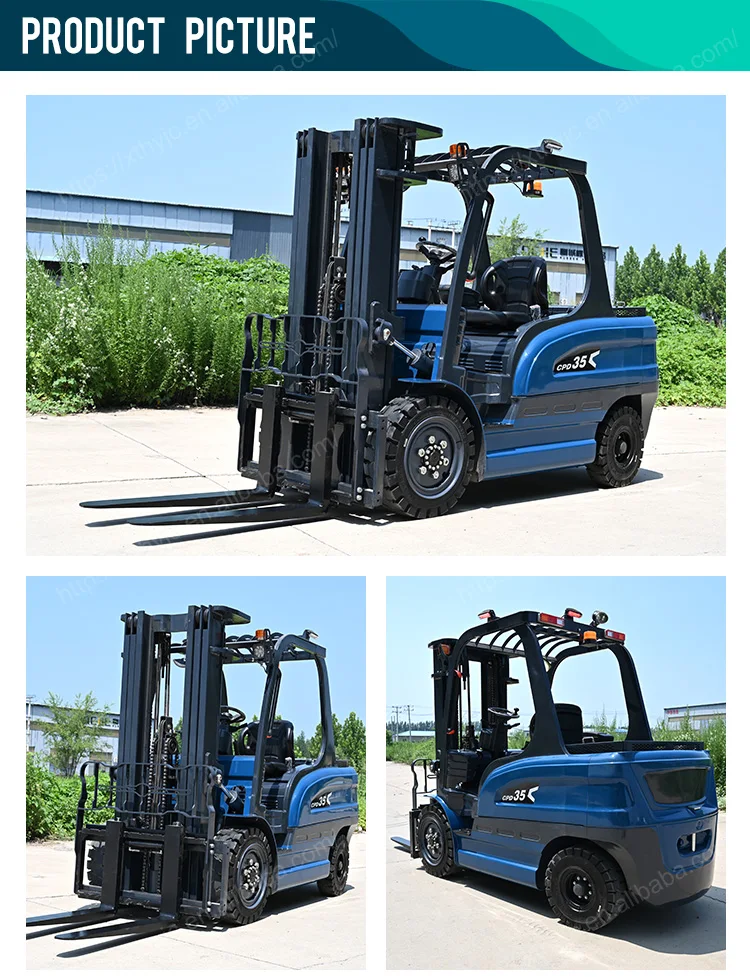 Popular Electric Forklift Truck 2 Ton 3 Ton 4 Ton 5 Ton Battery ...