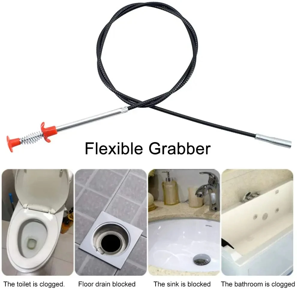 Grabber Claw Pick up Reacher Drain Clog Remove Tool Sewer Dredger ...