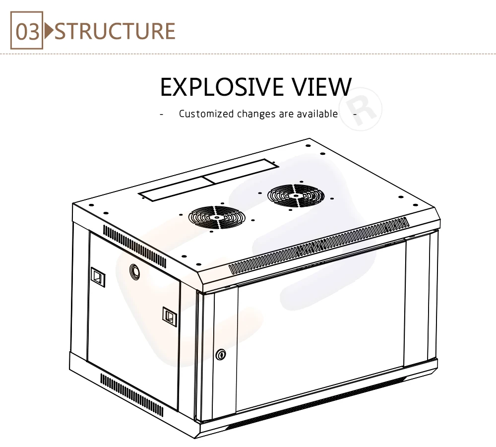 Network Structured Cabling,4u,6u,12u,15u Network Wall Mount Data Rack ...