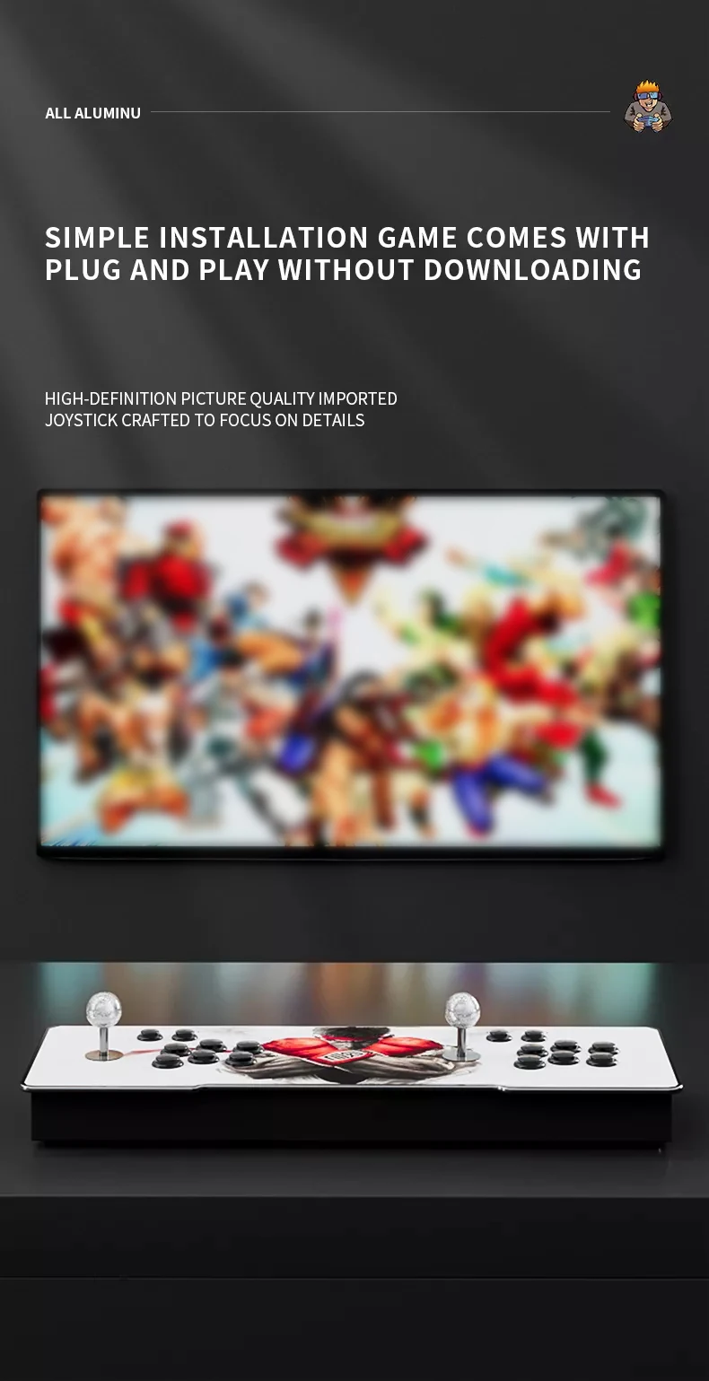 4K HD Handheld Mini Retro TV Game Console - 1080P 720P