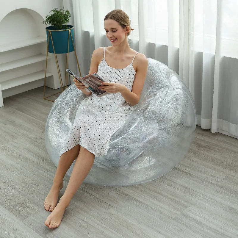 Factory Custom Transparent Inflatable Sofa PVC Outdoor Camping Air Sofa ...