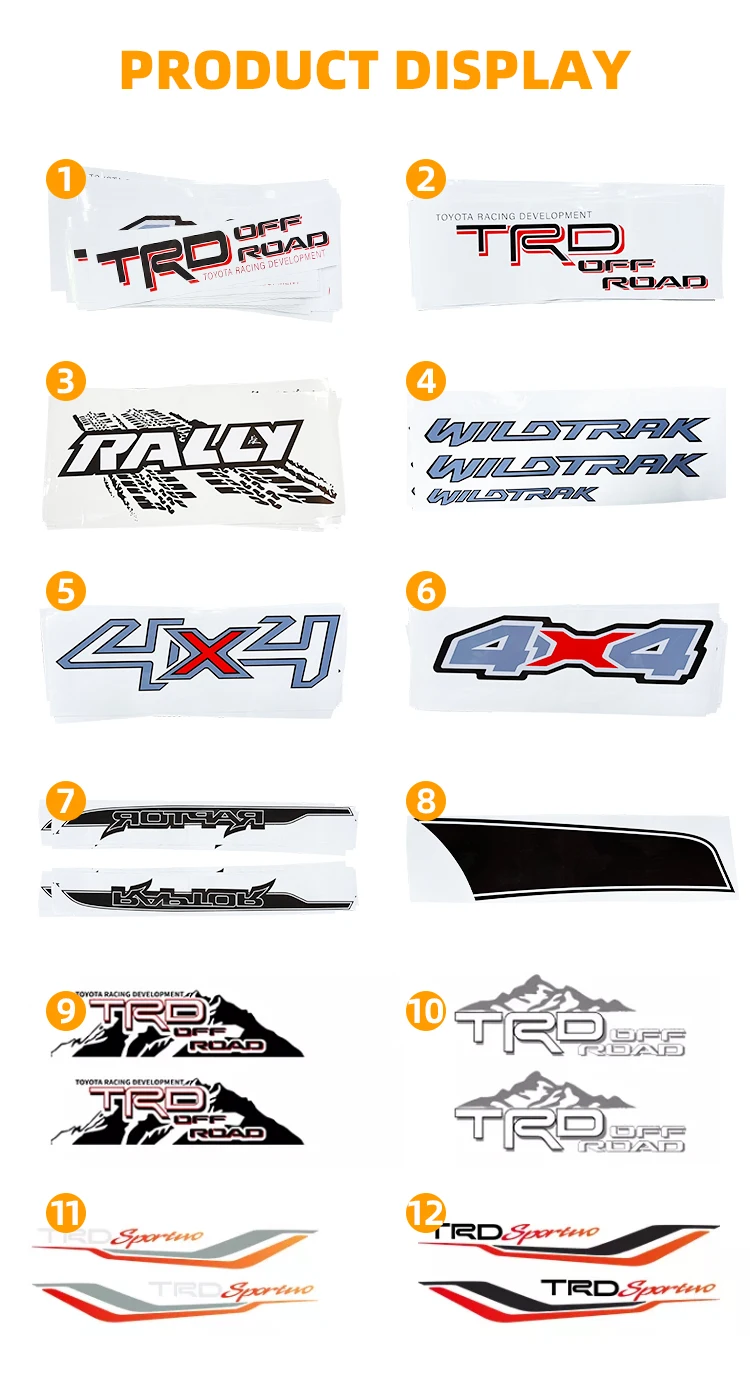 Trd Off-road Decal Tundra Tacoma Pickup Truck Sticker - Buy Trd ...
