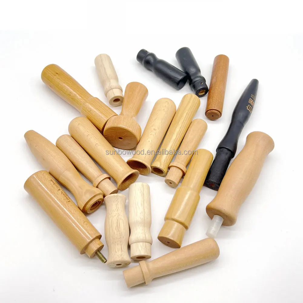 Custom High Hardness Wooden Handle Use for Screwdriver BBQ Fork Kettle ...