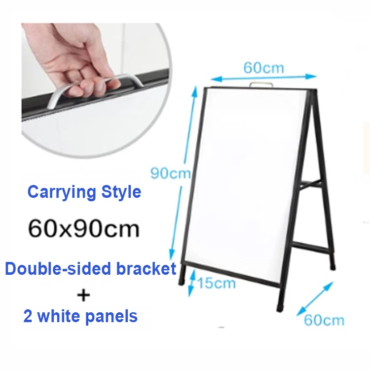 Metal a Frame Double-Sided Sandwich Board Heavy Duty Portable ...