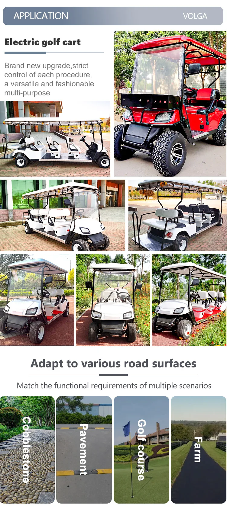Chinese Folding Electric 2 4 6 Seat Golf Carts Cheap Prices Buggy Car ...