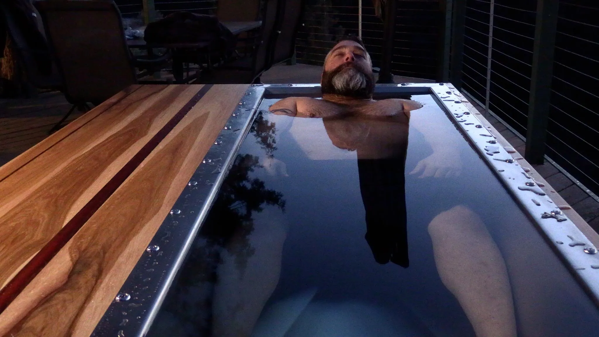 Luxury Solid Wood Cold Plunge Pool Ice Tub with Chiller