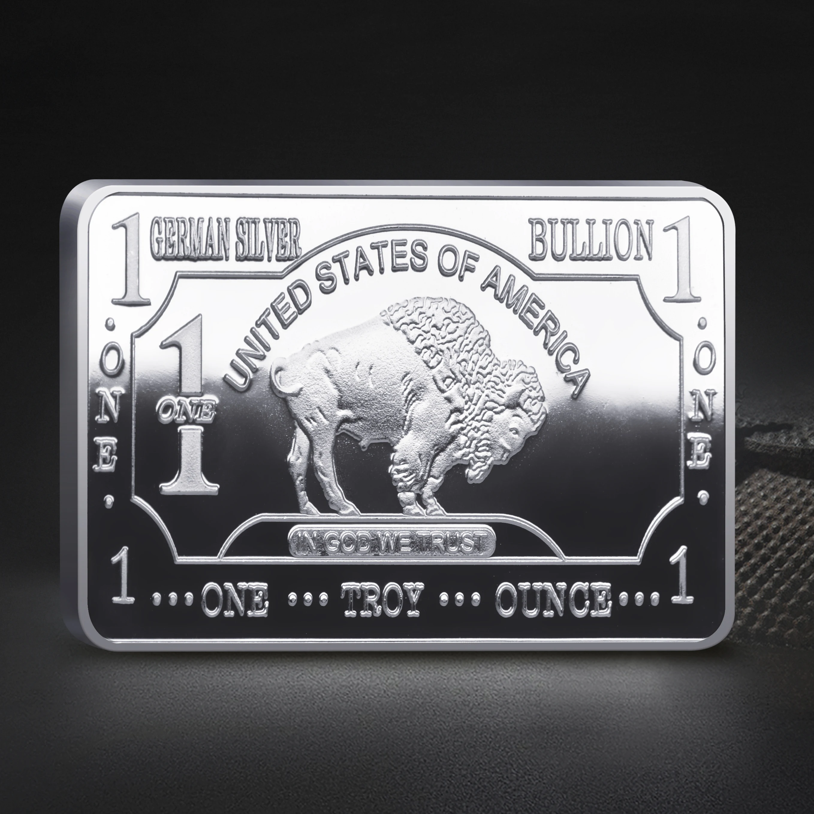 American Bison Coin Square Commemorative Block American Wildlife Coin ...